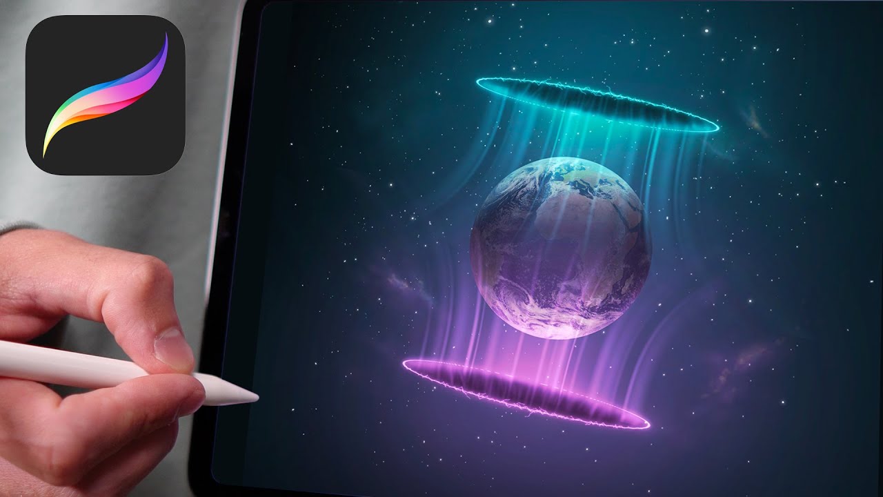 PROCREATE TUTORIAL called 'Earths Exit Plan' | 230 - YouTube