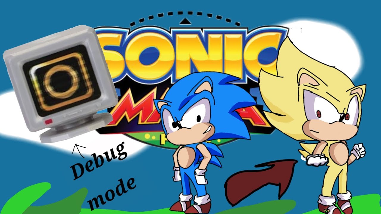 tutorial de como ativar o debug mode e como virar o super sonic no sonic mania da Netflix - YouTube