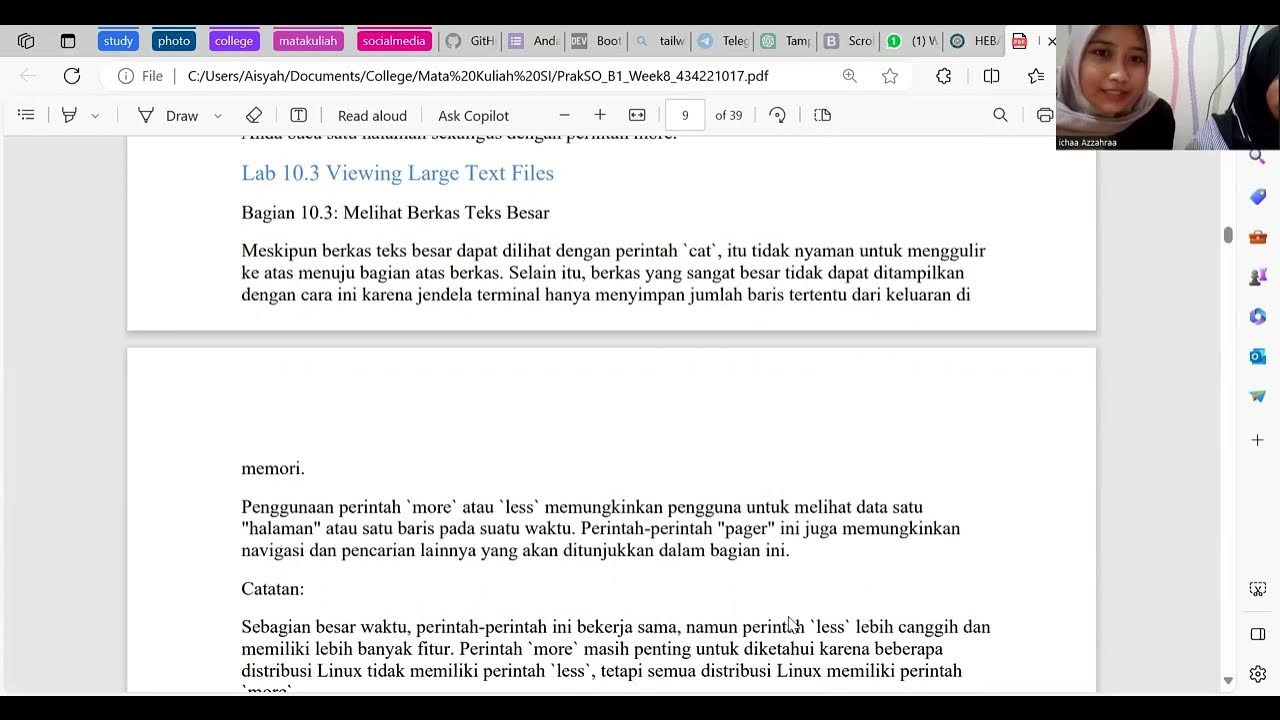 Presentasi Pengantar Sistem Operasi [Praktikum] Lab 10 dan Lab 11 | Aisyah dan Levina - YouTube