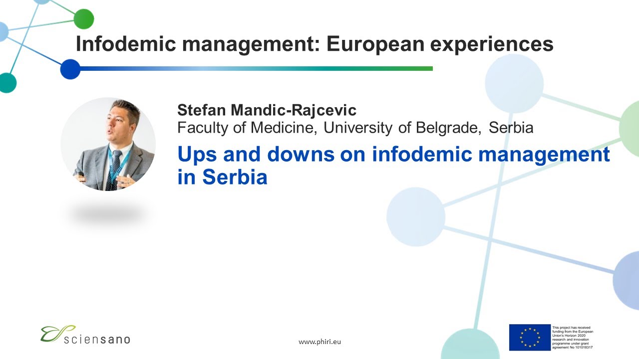 Stefan Mandic-Rajcevic: “Ups and downs on infodemic management in ...