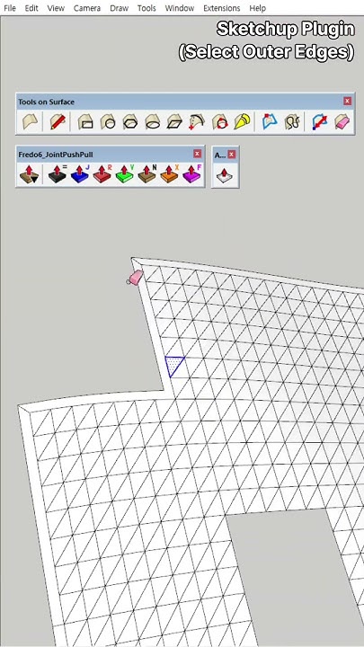 Select Outer Edges(Sketchup Plugin) #tutorial #sketchup #design #architecture #house #home # ...