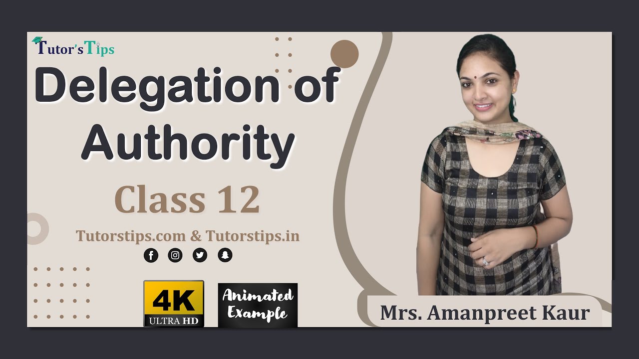 Delegation Of Authority Example