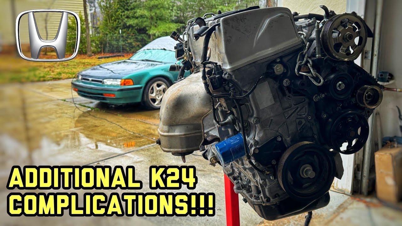 90-93 Honda Accord K24 Engine Swap Series - Episode 4 - YouTube