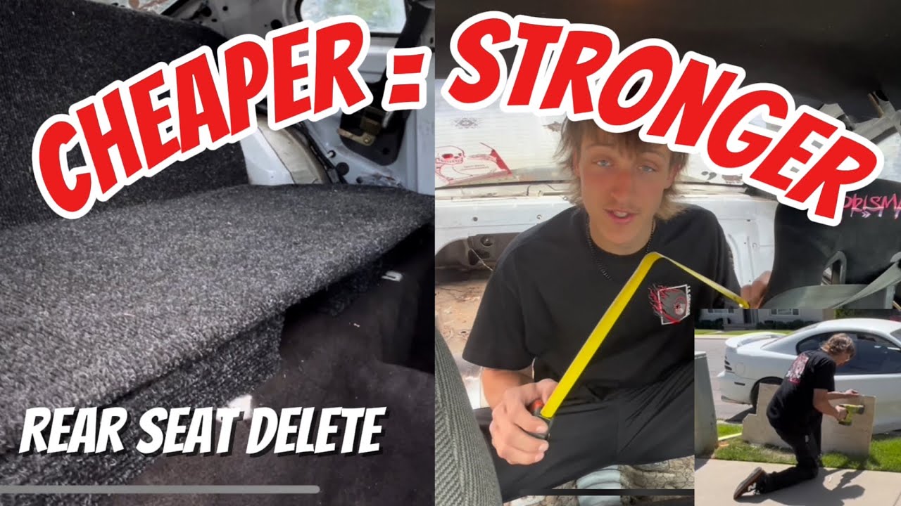 Custom Rear Seat Delete with storage compartment - YouTube