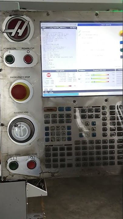 haas cnc machine display - YouTube