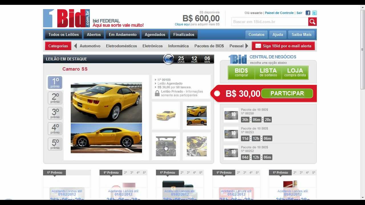 www.1bid.com.br - Tutorial de Login - YouTube