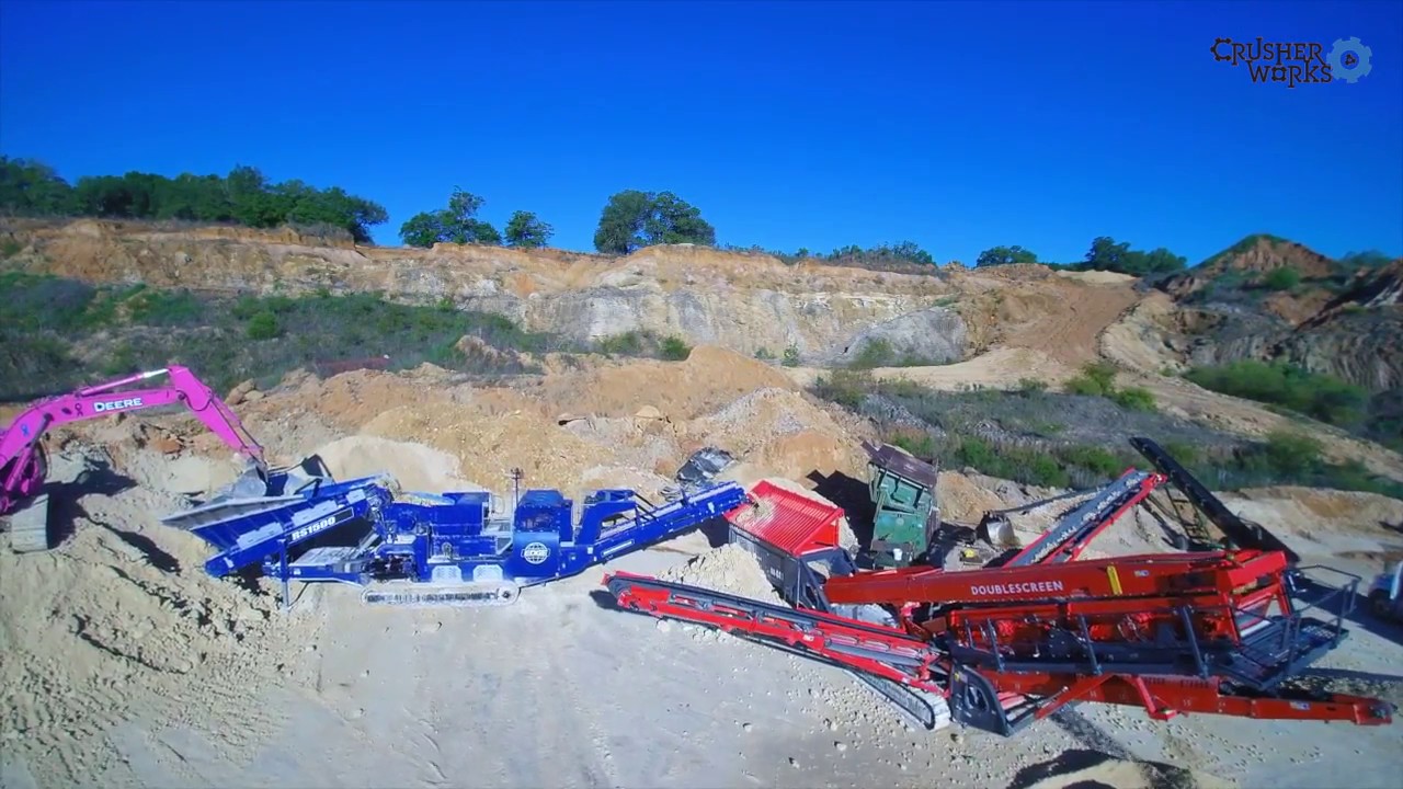 EDGE RS1500 Roll Sizer and Sandvik QA441 Doublescreen - YouTube