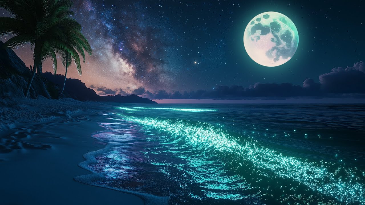 Douces Vagues Sur La Plage Pour Se Relaxer Et Dormir • Musique Pour ...