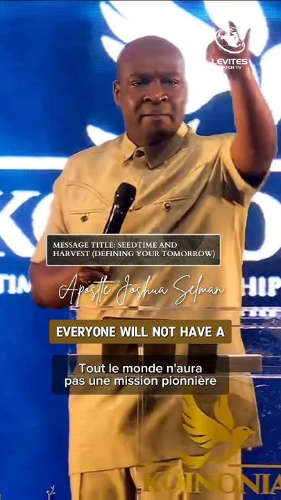 About your assignment - Apostle Joshua Selman Nimmak #shorts - YouTube