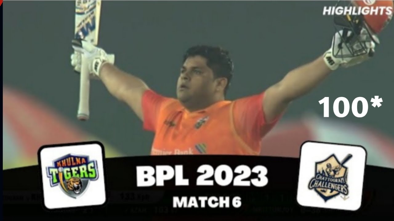 BPL 2023 Match 6 Highlights | Chattogram Challengers vs Khulna Tigers ...