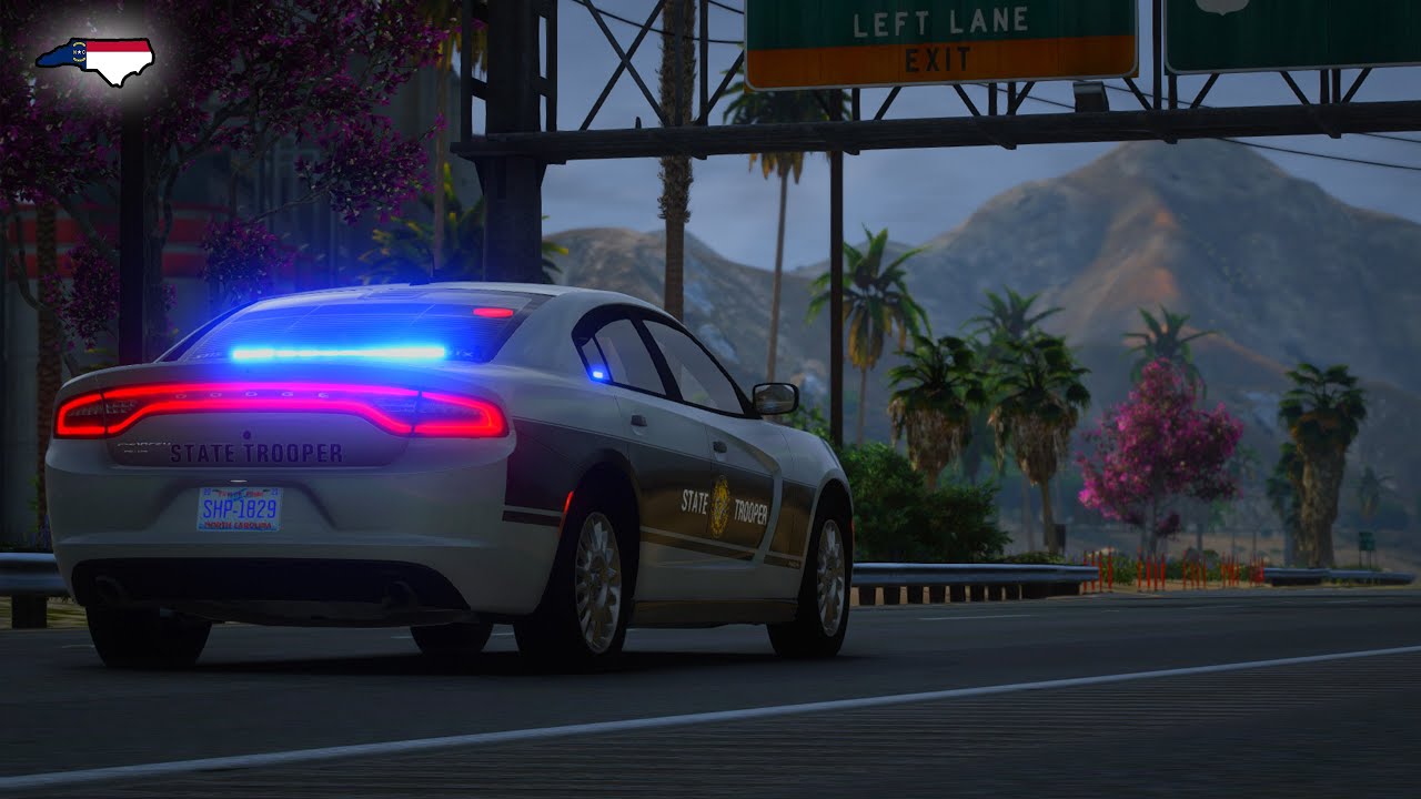 NCSHP Chase Drunk Driver in BEST NC Based FiveM Server - YouTube