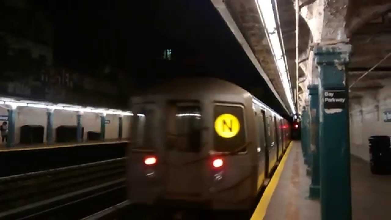MTA New York City Subway : Bay Parkway [ BMT Sea Beach Line ] - YouTube