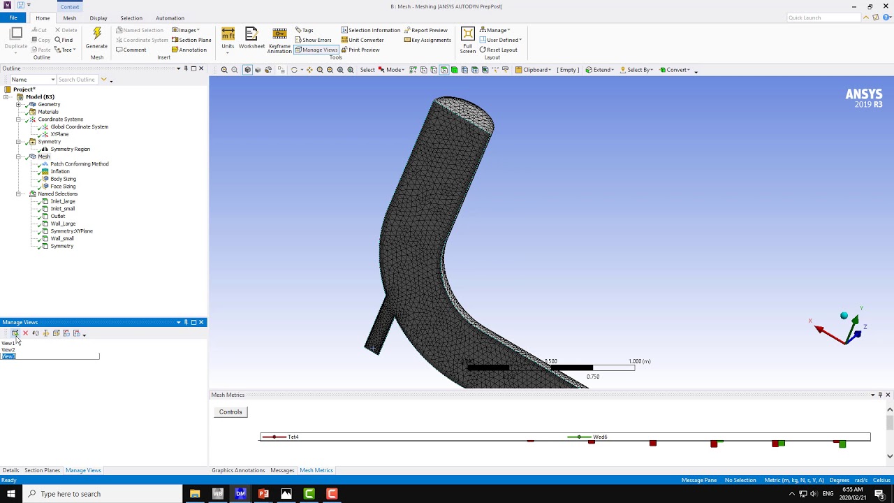 Saving and loading views in Ansys Meshing - YouTube