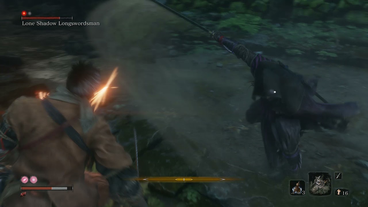 SEKIRO SHADOWS DIE TWICE lone shadow long sword man - YouTube