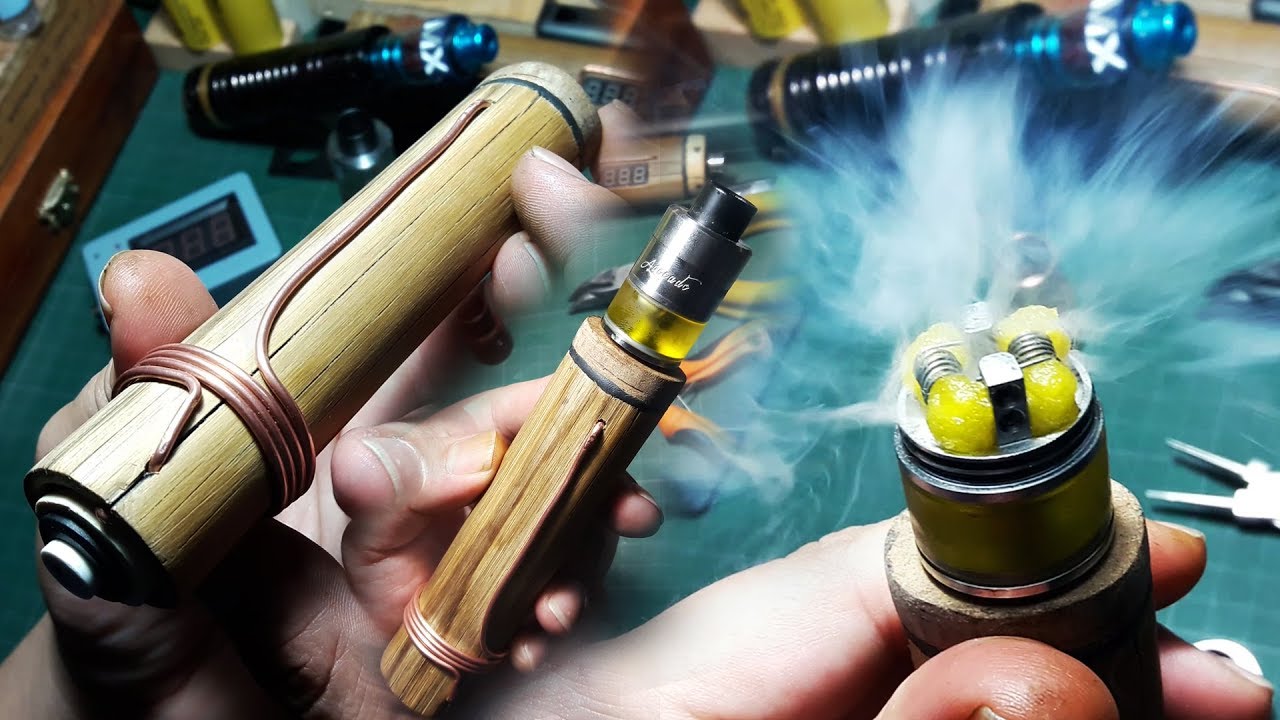 Bamboo -DIY-18650 Mech Mod - YouTube