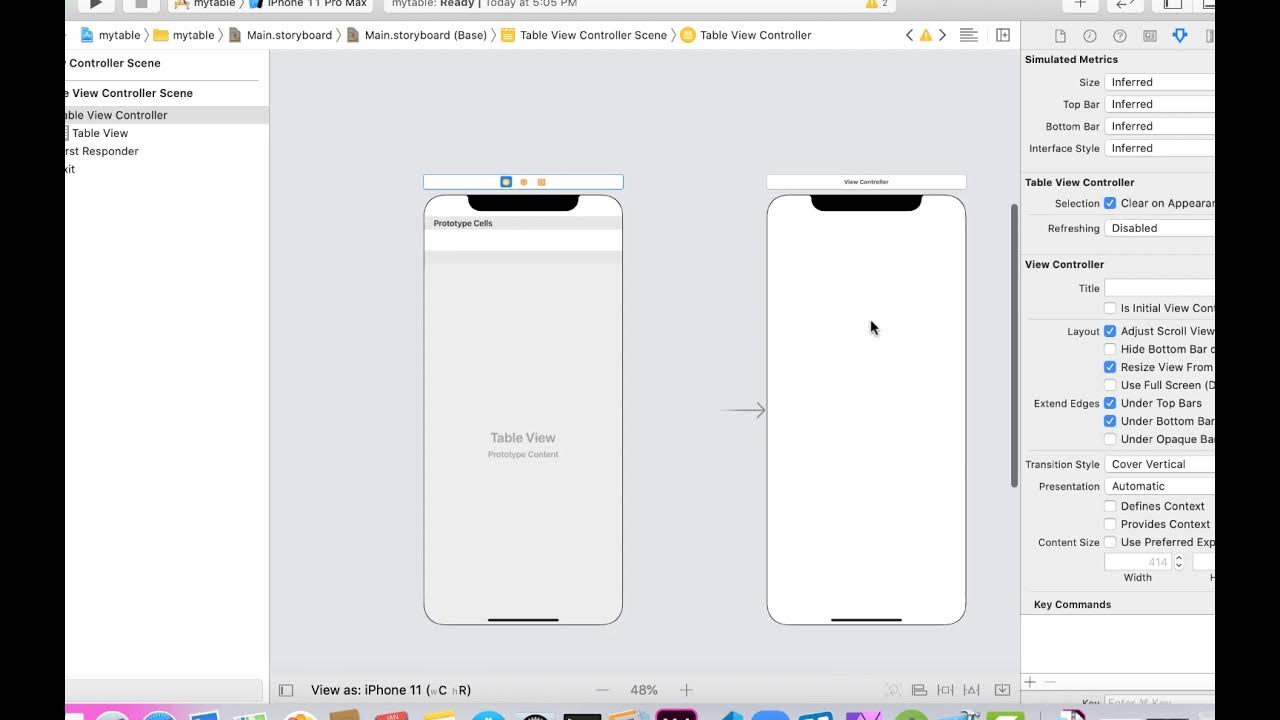 33 Swift Xcode Table View Controller - YouTube