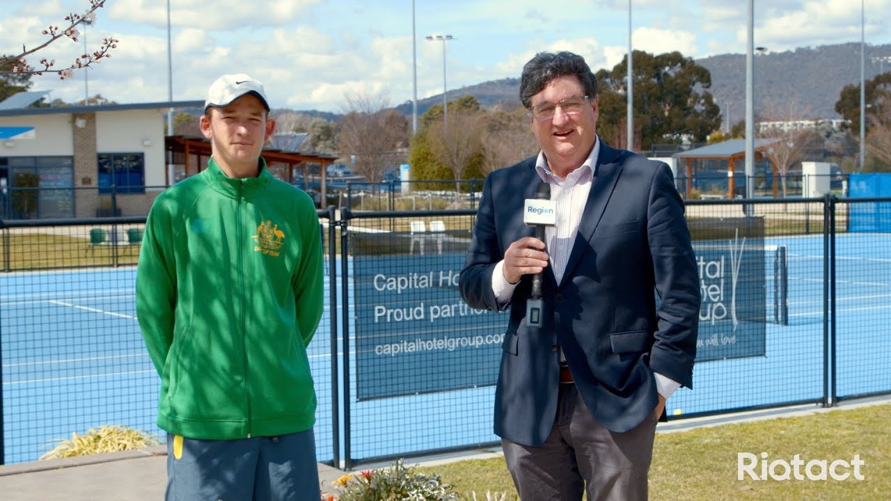 Talented Canberra junior tennis player Charlie Camus chats to Tim Gavel ...