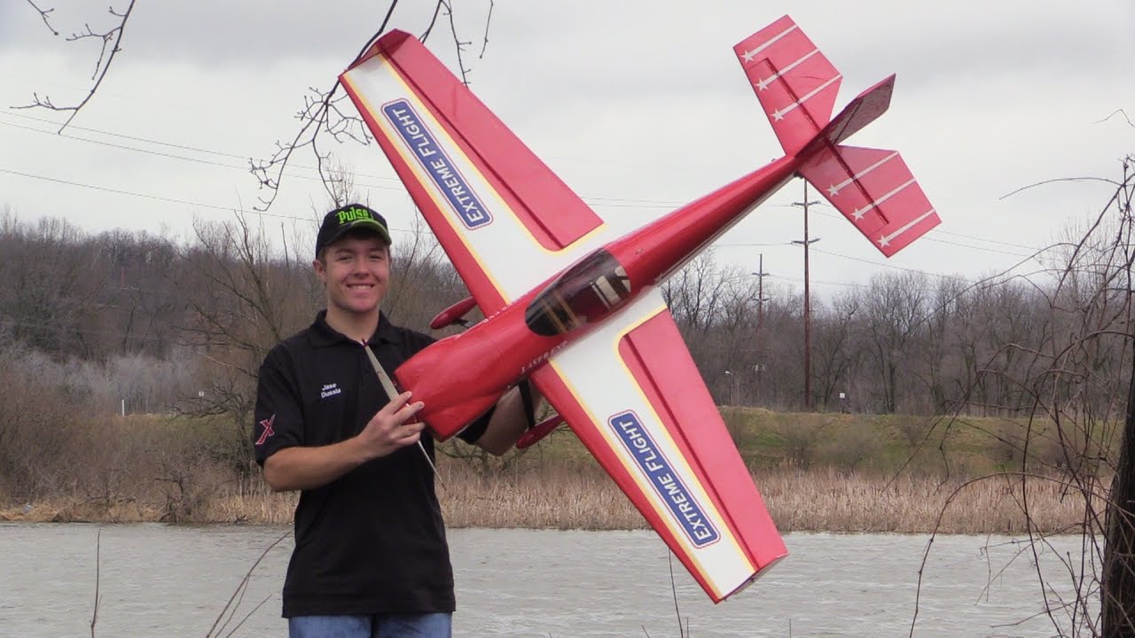Extreme Flight 60" Laser EXP Spring 2017 - YouTube