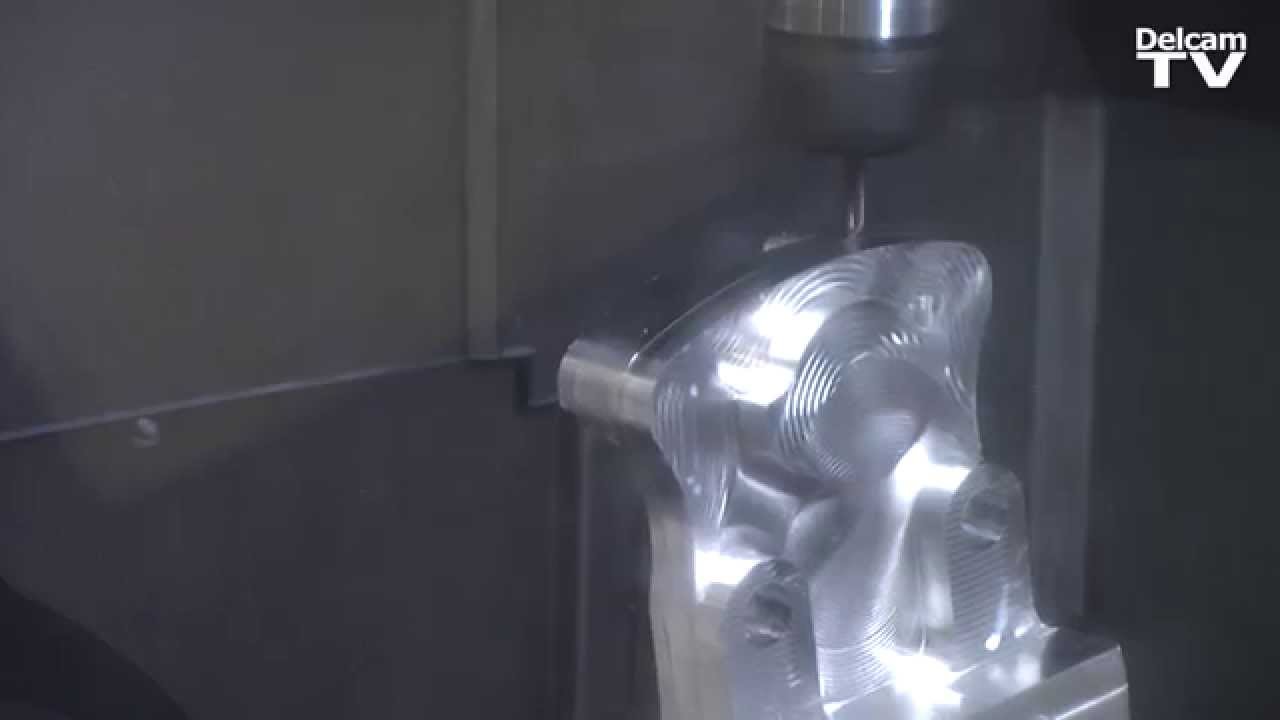 Delcam PowerMILL Vortex Machining - DMG MORI DMU 65mB - YouTube