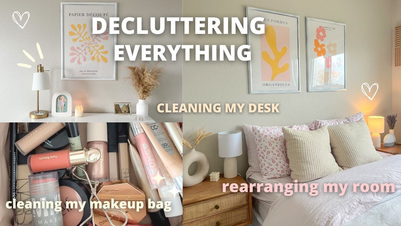 DECLUTTERING, CLEANING, & ORGANIZING MY LIFE IN 24 HOURS | cleaning ...