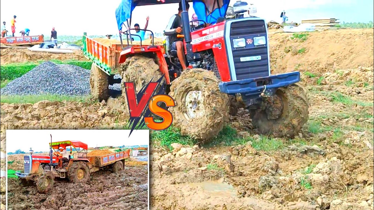 Massey Ferguson dyna track 246 4wd || 2022 model vs 2023 model || mud 🥵 ...
