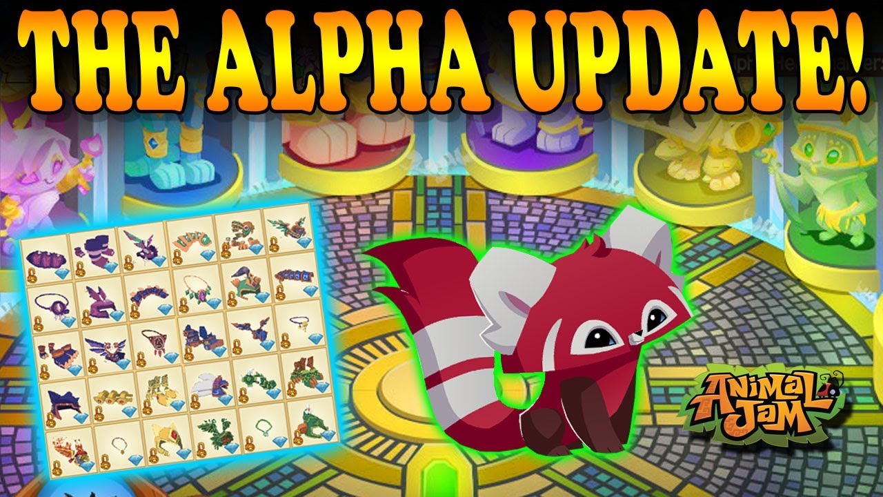 Animal Jam Released 30 New Alpha Items! Red Pandas Are Here! - YouTube