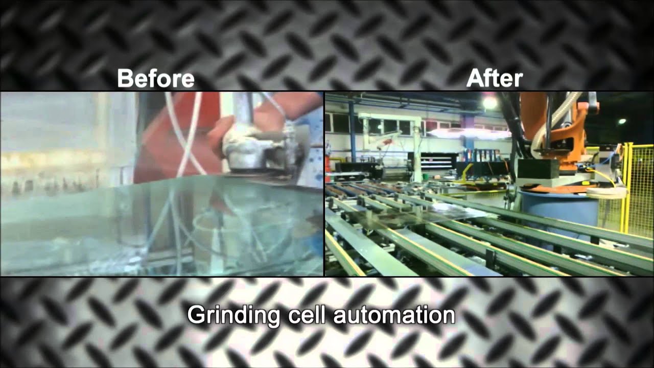 ALTINAY Glass Robotic Grinding - YouTube