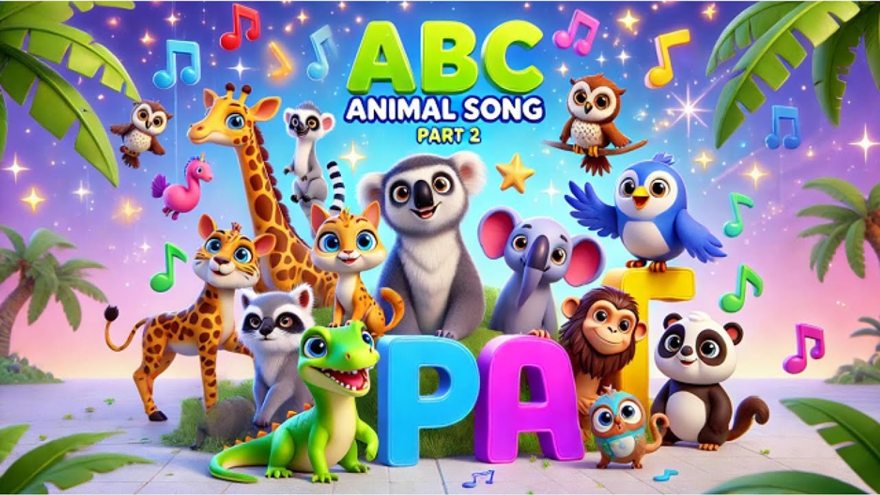 ABC Animal Song (Part 2 - From I to P) | Fun Alphabet & Animal Song for ...