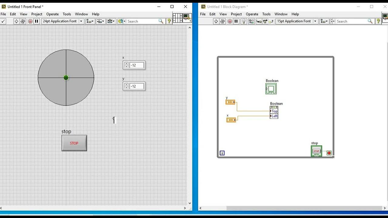 Object positioning on front panel using LabVIEW - YouTube