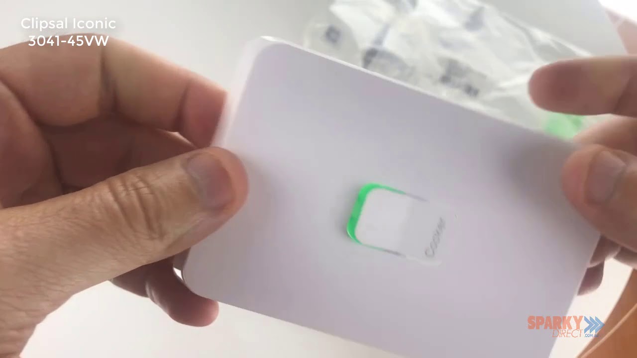 Clipsal Iconic 3041-45VW Cooking Appliance Isolator Single Pole, 250V ...