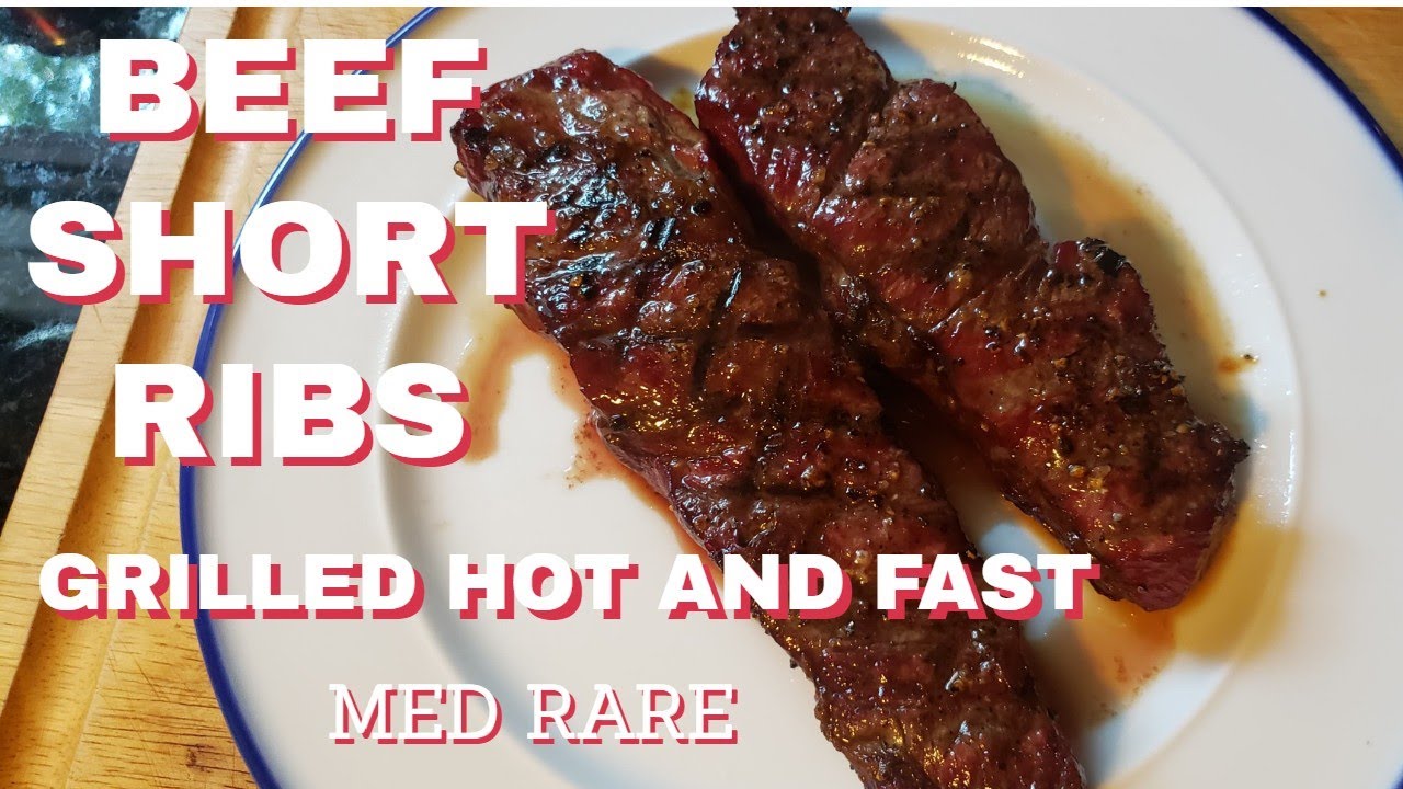 Beef Short Ribs | Hot and Fast | Med Rare | Rec Tec Pellet Grill - YouTube