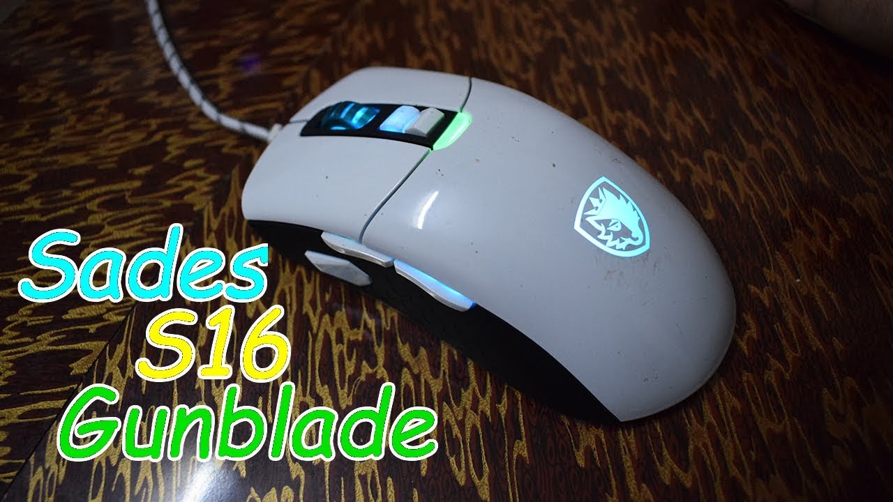Sades S16 Gunblade 8 Key RGB Gaming Mouse Unboxing - YouTube
