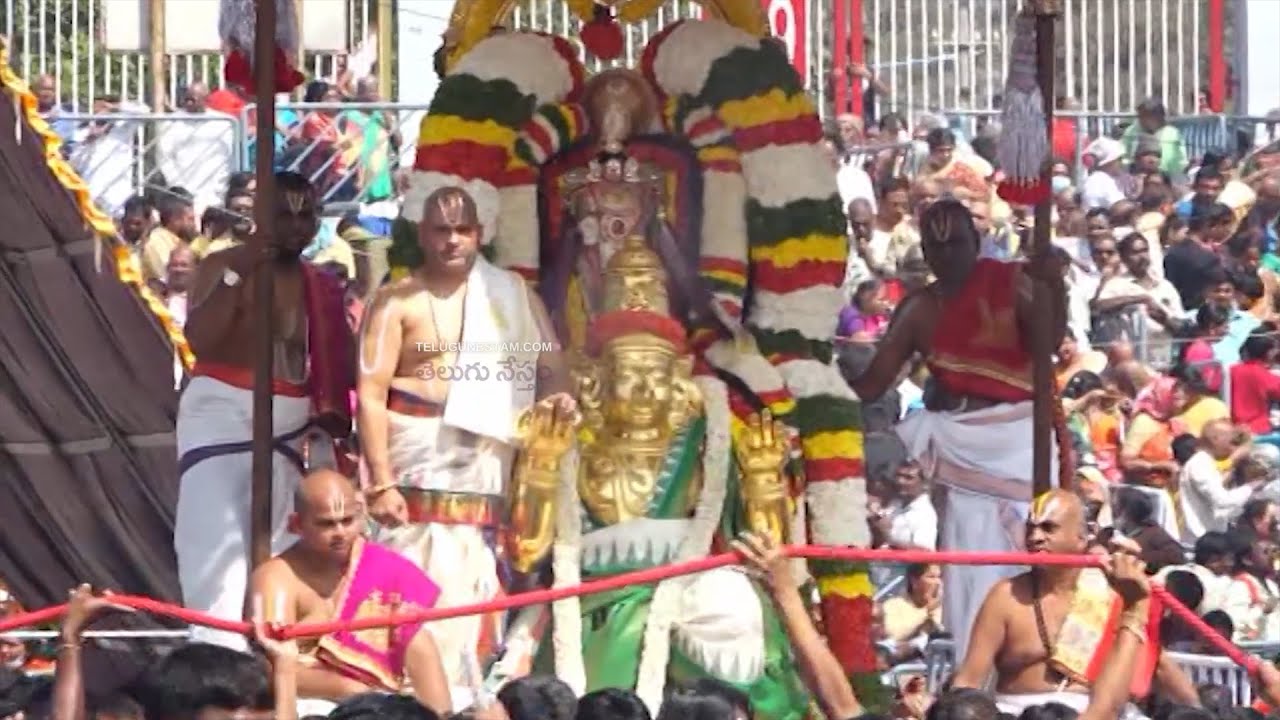 Garuda Vahana Seva In Tirumala Devasthanams Temple Today On Ratha ...