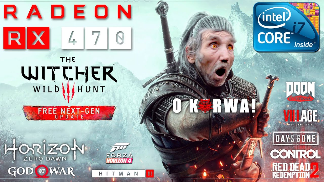 Radeon RX 470 + intel core i7-2600 ФПС ТЕСТ (Witcher/GoW/Forza/Doom ...