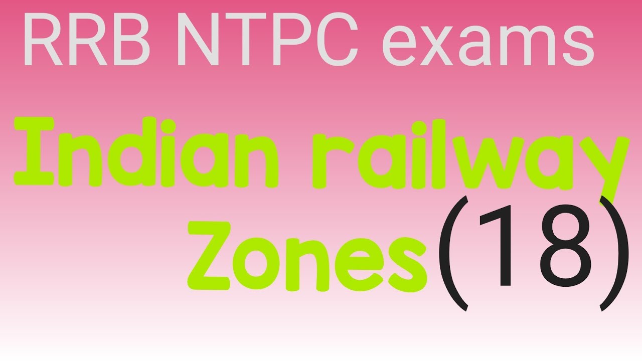 Indian railway zones - YouTube