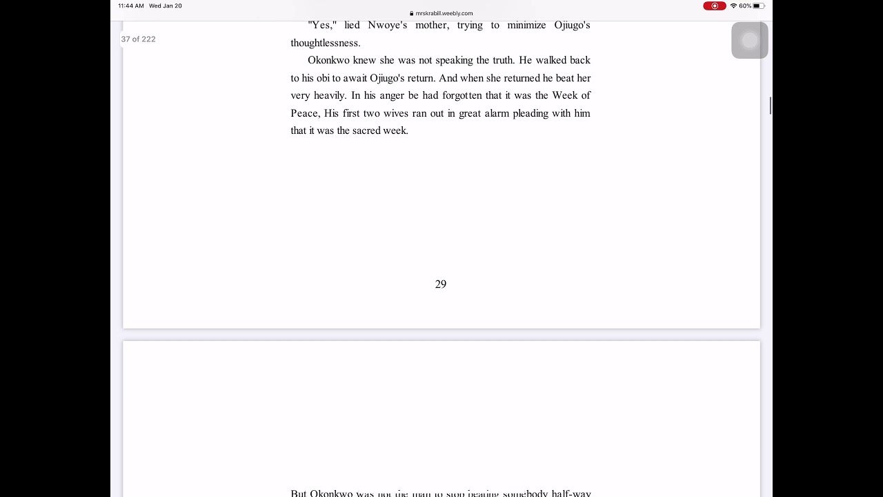 Things Fall Apart--Chapter 4 - YouTube