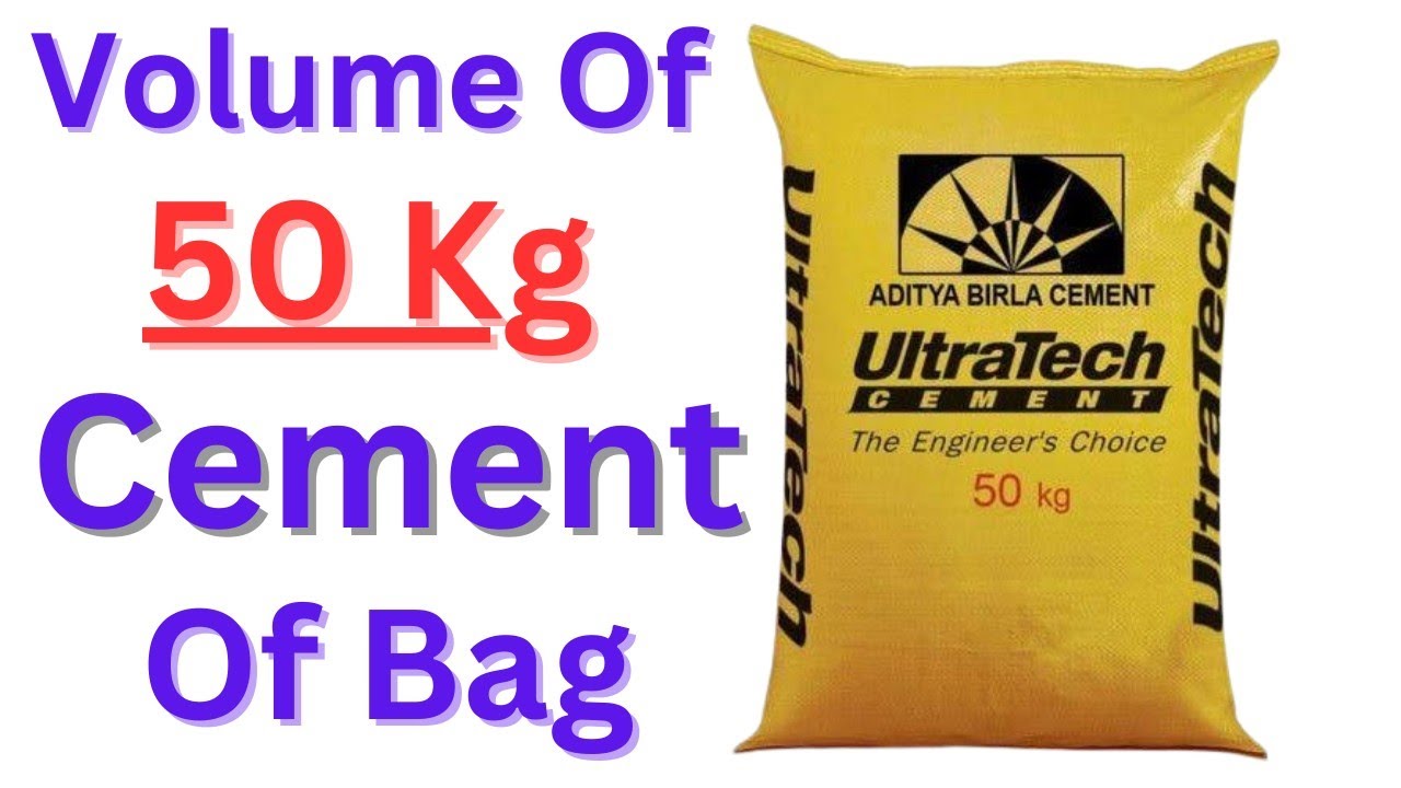 Volume Of 50 kg Cement Bag ( Civil Engineering Practical Knowledge ...