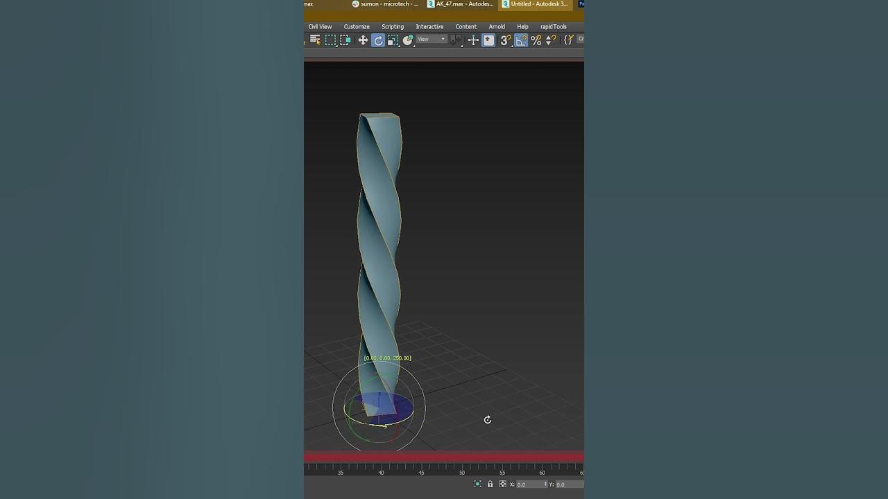 Twist Modifier in 3Ds Max. 3D - YouTube