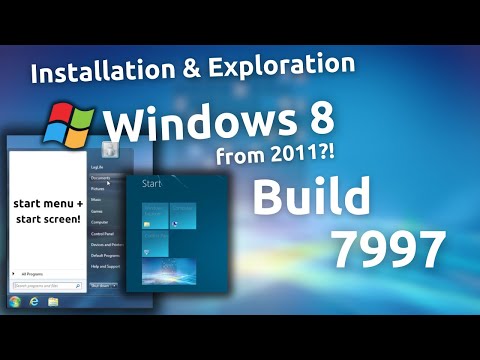 Installation & Exploration: Windows 8 build 7997