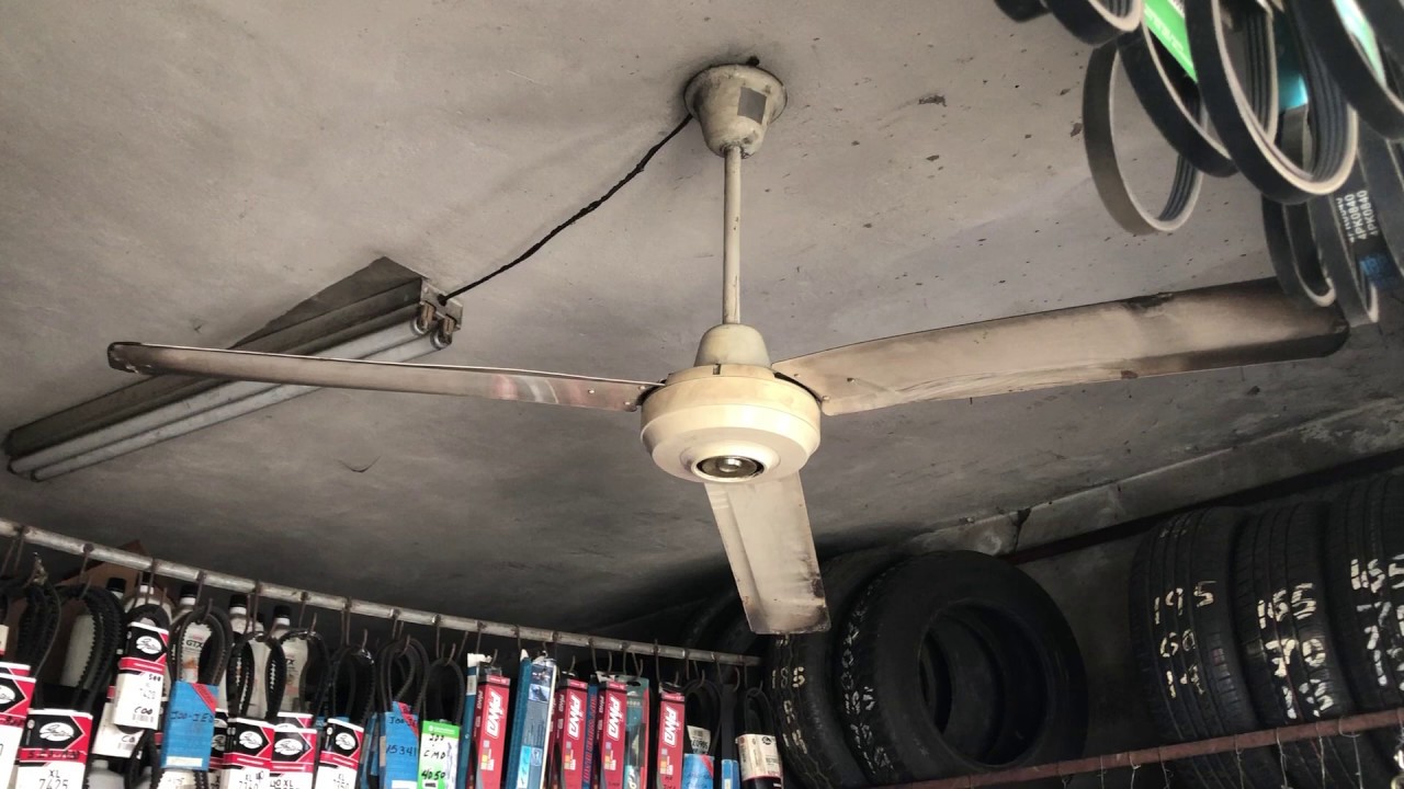 KDK Industrial Ceiling Fan at an Auto Part Store (2019 Remake) - YouTube