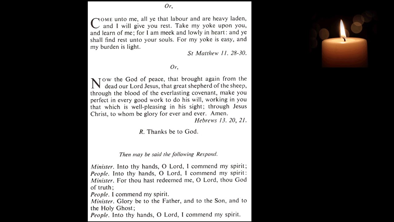 Traditional night prayer (Compline) - YouTube