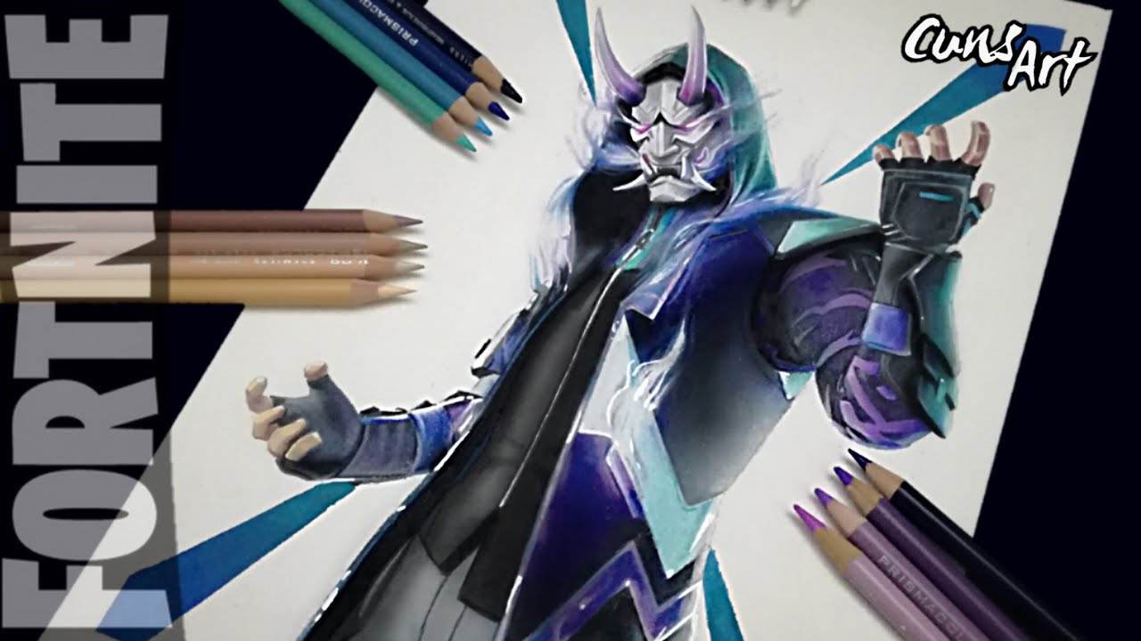 DIBUJANDO A DESGASTADO DE FORTNITE | DRAWING FORTNITE FADE SKIN ...