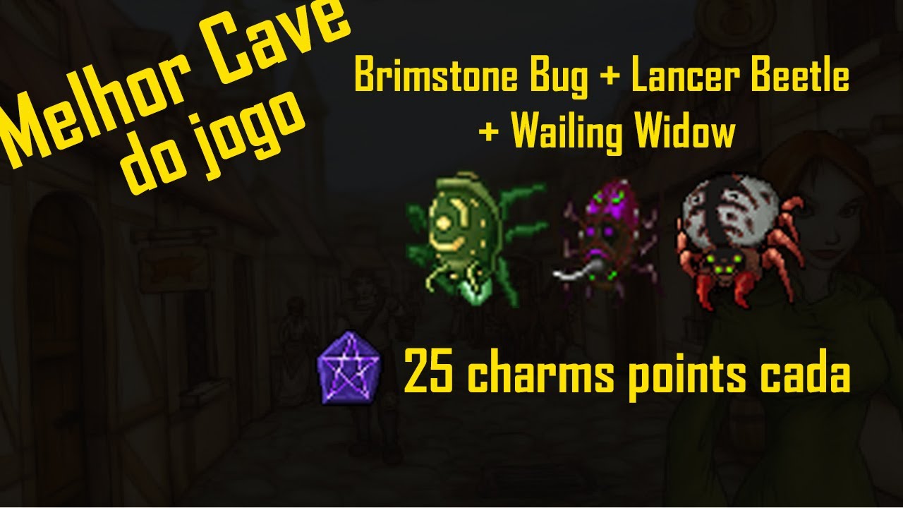 [BESTIARY] Brimstone Bug - É a melhor cave do tibia - 25 Charms points - YouTube