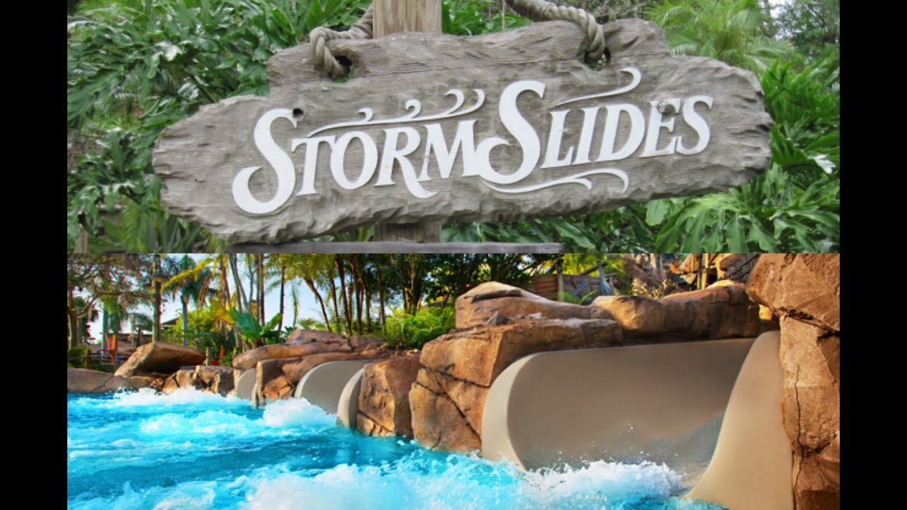 Storm Slides : Jib Jammer - Disney's Typhoon Lagoon Water Park - YouTube