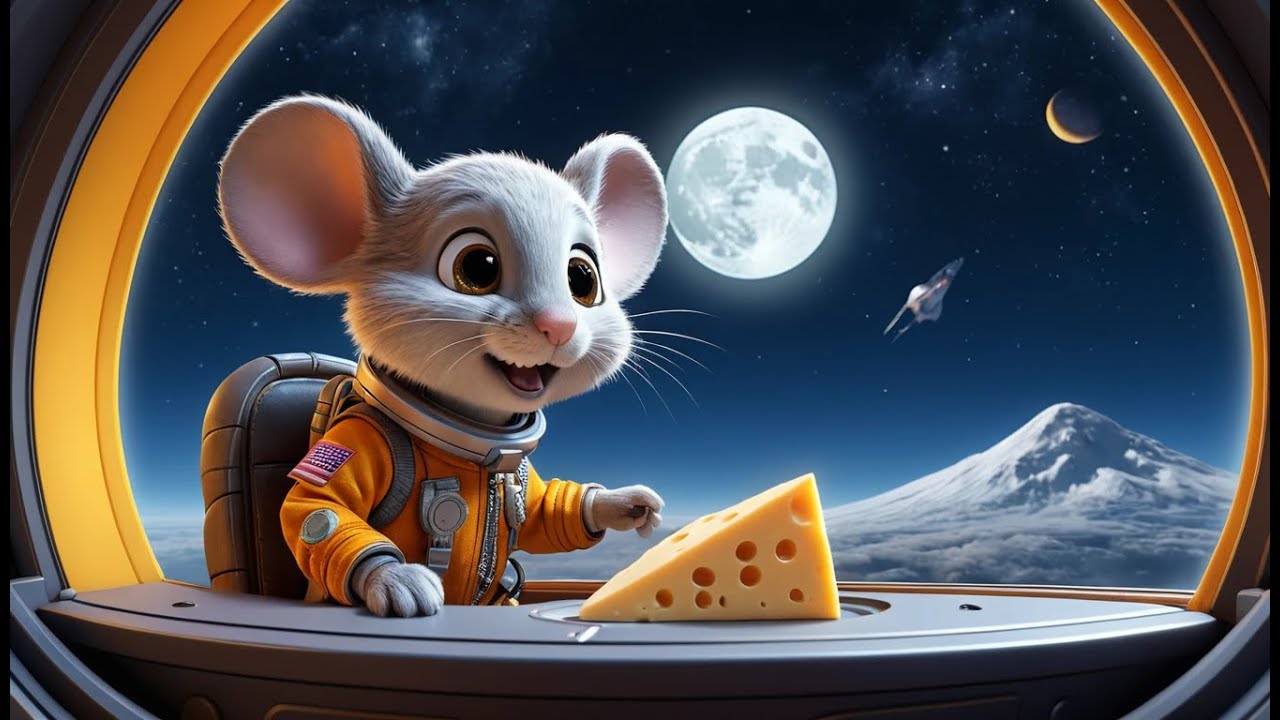 The Moon Mouse and His Cheese Rocket | Fun Nursery Rhyme for Kids ...