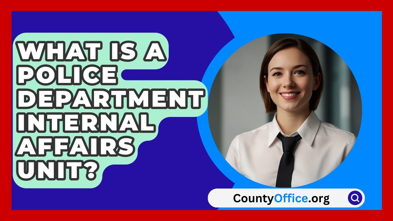 What Is A Police Department Internal Affairs Unit? - CountyOffice.org ...
