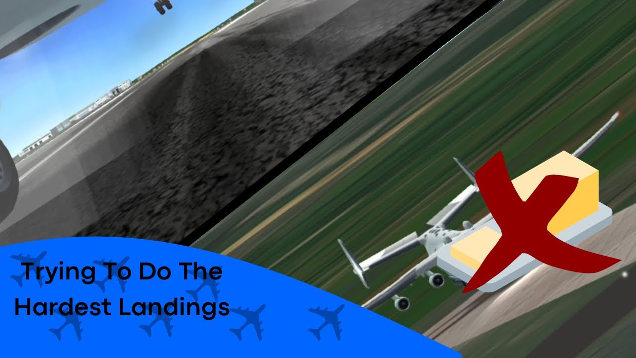 Trying To Do The HARDEST LANDINGS! 🧈 - YouTube