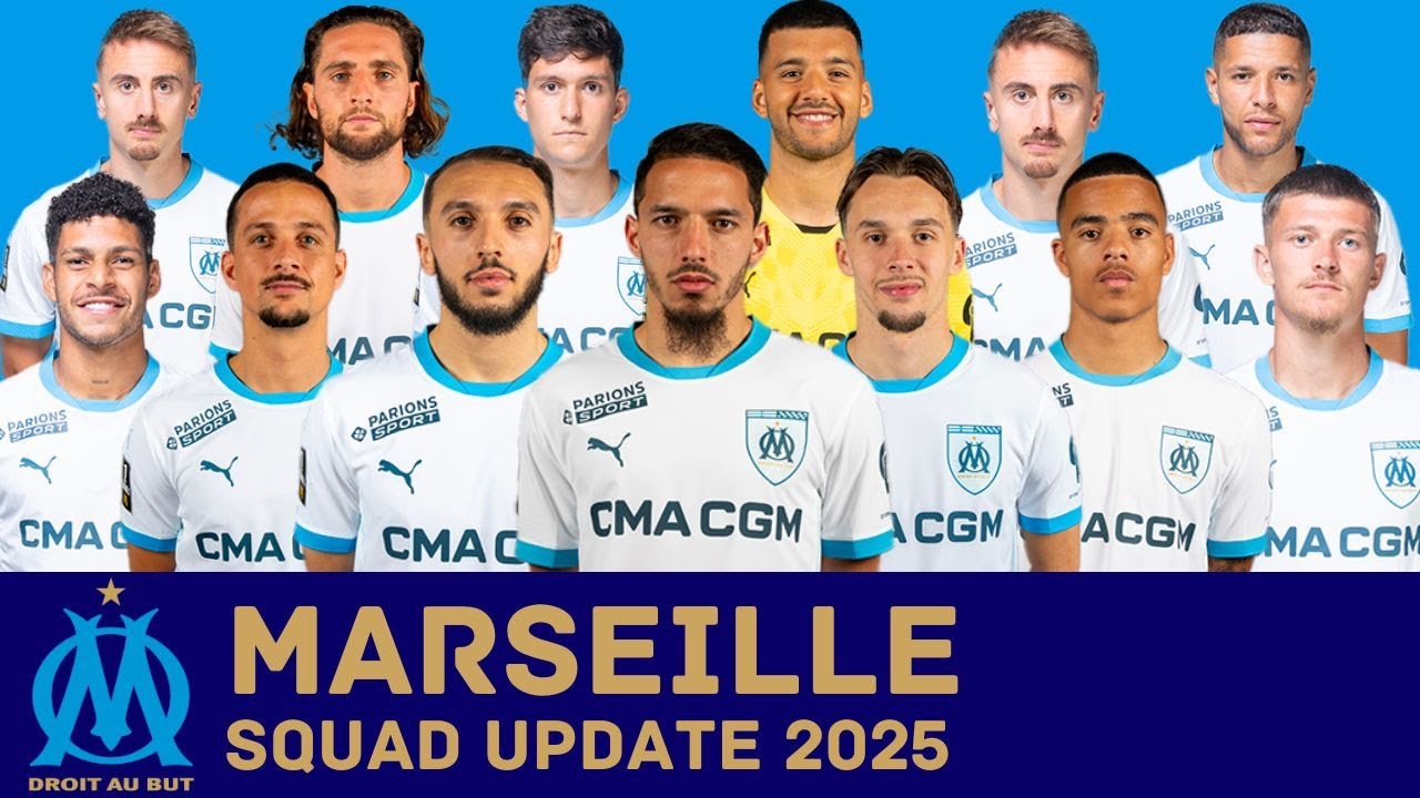 OLYMPIQUE DE MARSEILLE Squad Update 2025 | Marseille Updated Squad 2025 ...