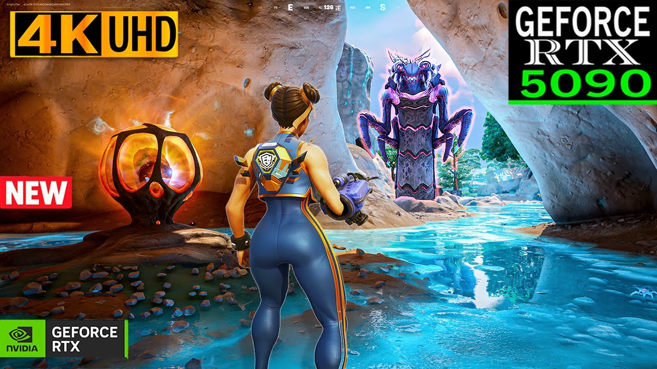 Fortnite on RTX 5090 | 4K Max Settings + RTX ON | Chun-Li Skin Gameplay ...