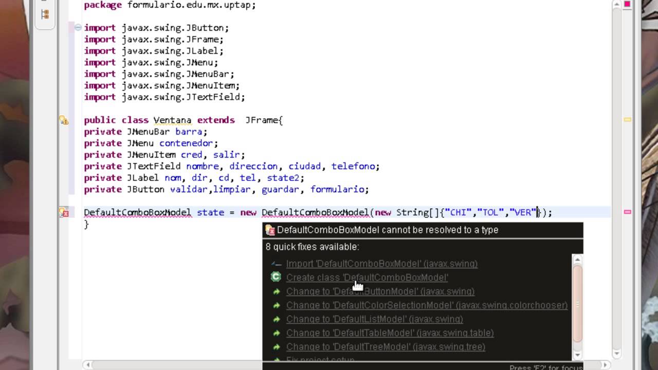 Formulario en Java parte 1/6.mp4 - YouTube